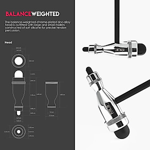MDF Instruments Tromner Neurological Reflex Hammer with Built-in Brush and MDF LUMiNiX Illuminator Medical Professional Diagnostic Penlight
