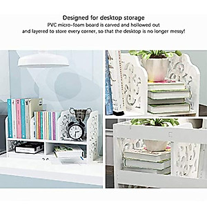 GELTDN Bookshelf Small On The Desk Simple Multifunctional Storage Shelf Convenient and Practical, A Good Product to Enhance The Taste of Home Life