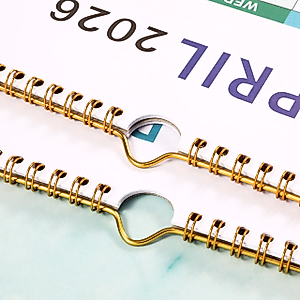 Wall Calendar 2023-2024 - Calendar 2023-2024, Jan. 2023 - Jun. 2024, 12" x 17", 2023 Wall Calendar with Thick Paper, Twin-Wire Binding + Hanging Hook + Large Blocks with Julian Dates - Colorful Lump