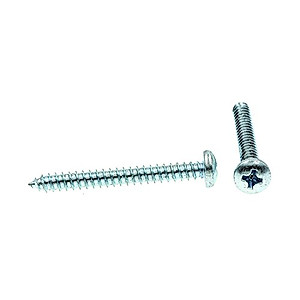 Prime-Line 9019909 Sheet Metal Screw, Self-Tapping, Pan Head Phillips, #8 X 1-1/2 in, Zinc Plated Steel, Pack of 75