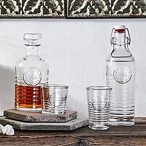 Bormioli Rocco Officina1825 Water Glasses (Set of 6), 11 oz, Clear