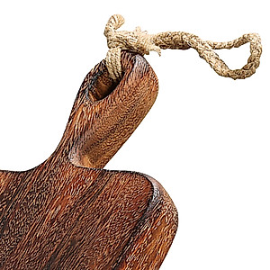 Zassenhaus Acacia Wood Serving Board with Handle, 18-Inch by 7.5-Inch, Natural