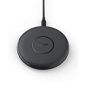 Anker 10W Max, 313 Wireless Charger (Pad), Qi-Certified Wireless Charging for iPhone 14/14 Pro/14 Plus/14 Pro Max, Fast Charging Galaxy S20 S10 S9 S8, Note10 (No AC Adapter)