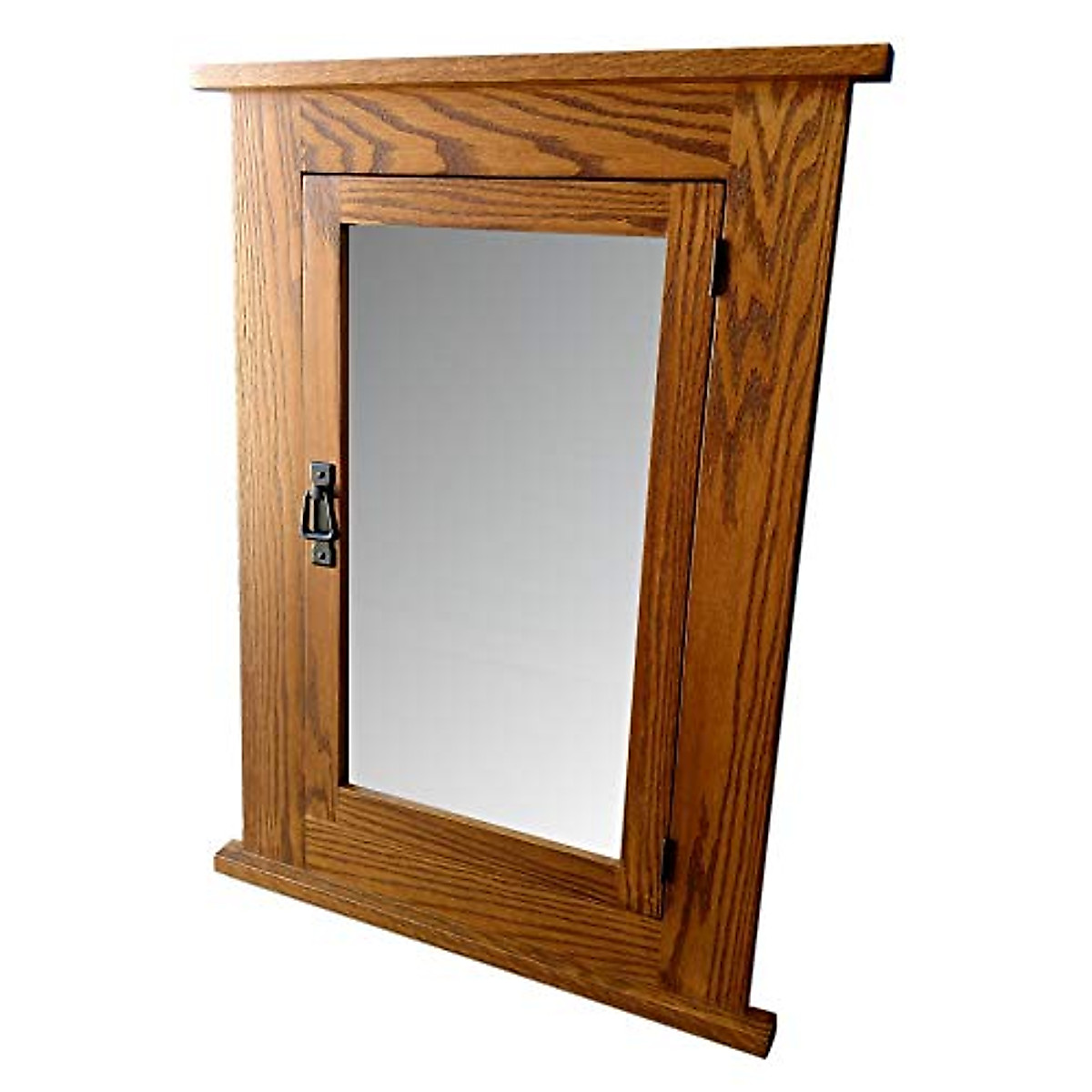 24" W x 33" H Solid Oak Mission Recessed Medicine Cabinet/Solid Wood & Handmade