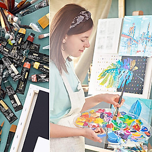 ARTEZA Professional Art Set Includes Acrylic, Gouache, and Watercolor Paint Set, Glitter Gel Pens, Brushes, Canvases, Watercolor and Canvas Paper, Art Supplies for Professional and Hobby Artists