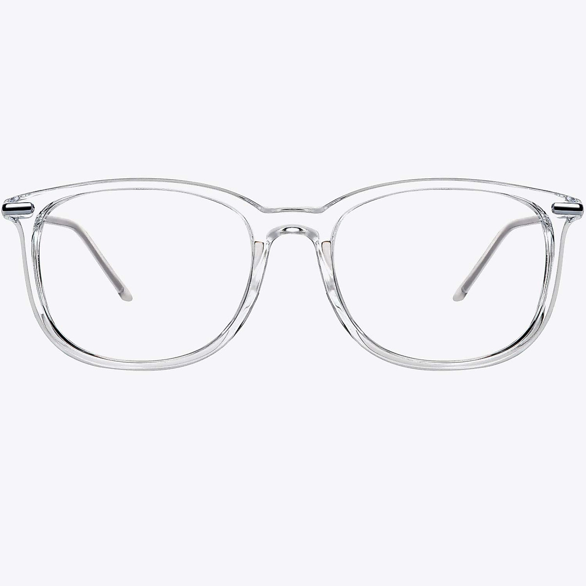 GQUEEN Fashion Fake Glasses Non Prescription Glasses Clear Lens Glasses Nerd Plain Frames Women Men, 201579