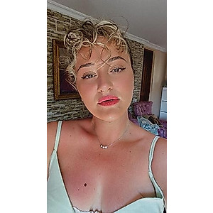 Sereney 30th birthday gifts for her sterling silver pearl necklace as 30 year old birthday gifts for women with three pearl beads on birthday gifts for turning 30 for daughter or friends