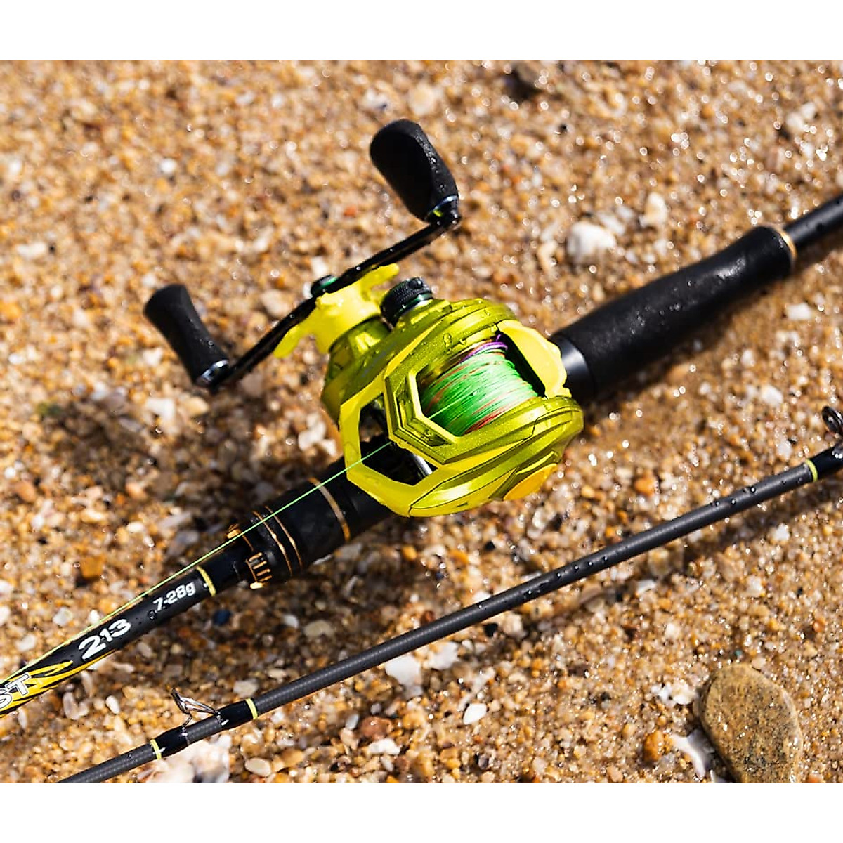 Mifine Aurora Baitcasting Reel 210g High Speed 7.5:1 15lbs max Drag 7+1BB Low Profile Long Casting Ultralight Baitcaster Reel