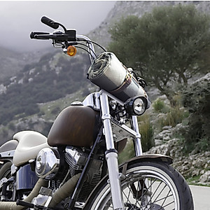 PortableAnd Genuine Leather Carry Strap for Motorcycle & Picnic Bedroll Blankets, Gifts for Motorcycle Motorbike Lovers, Heavy duty Adjustable belt (Dark Brown)