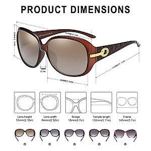 DUCO Classic Sunglasses for Women Jackie O Sun Glasses Wide Shades Designer Style 100% UV Protection 6214