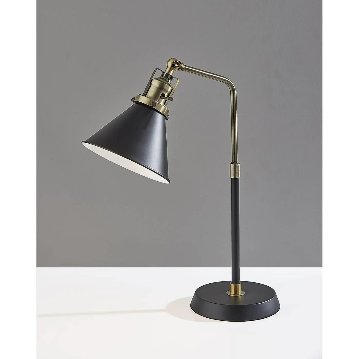 Adesso SL3740-01 Arthur Desk Lamp, Black and Gold