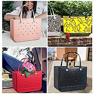 NOLION Large Tote Bag Waterproof Washable Rubber Beach Bags Sandproof Outdoor EVA Portable Travel Open for Sports Market X-Large