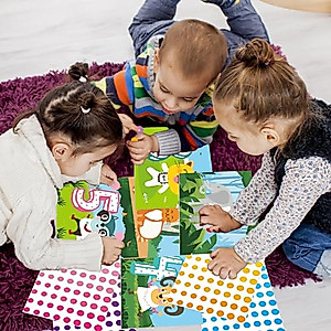 Qyeahkj ABC Dot Sticker Art Craft Kit for Kids Ages 4-8, DIY Sticker Activity Book Craft Kit Party Favors for Toddlers, Back to School Art Craft Coloring Project for Classroom Toys