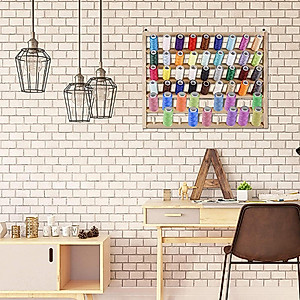 54-Spool Thread Rack, Wall-Mounted Thread Holder, Pine Thread Holder Organizer for Sewing, Embroidery, Jewelry