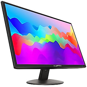 Sceptre 20" 1600 x 900 75Hz LED Monitor 2X HDMI VGA Built-in Speakers, Machine Black Wide Viewing Angle 170° (Horizontal) / 160° (Vertical) Machine Black 2021 (E209W-16003RT) (Renewed)