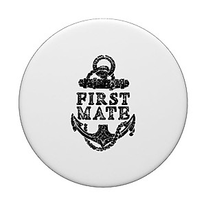 First Mate Yacht Ship Sea Boat PopSockets Standard PopGrip