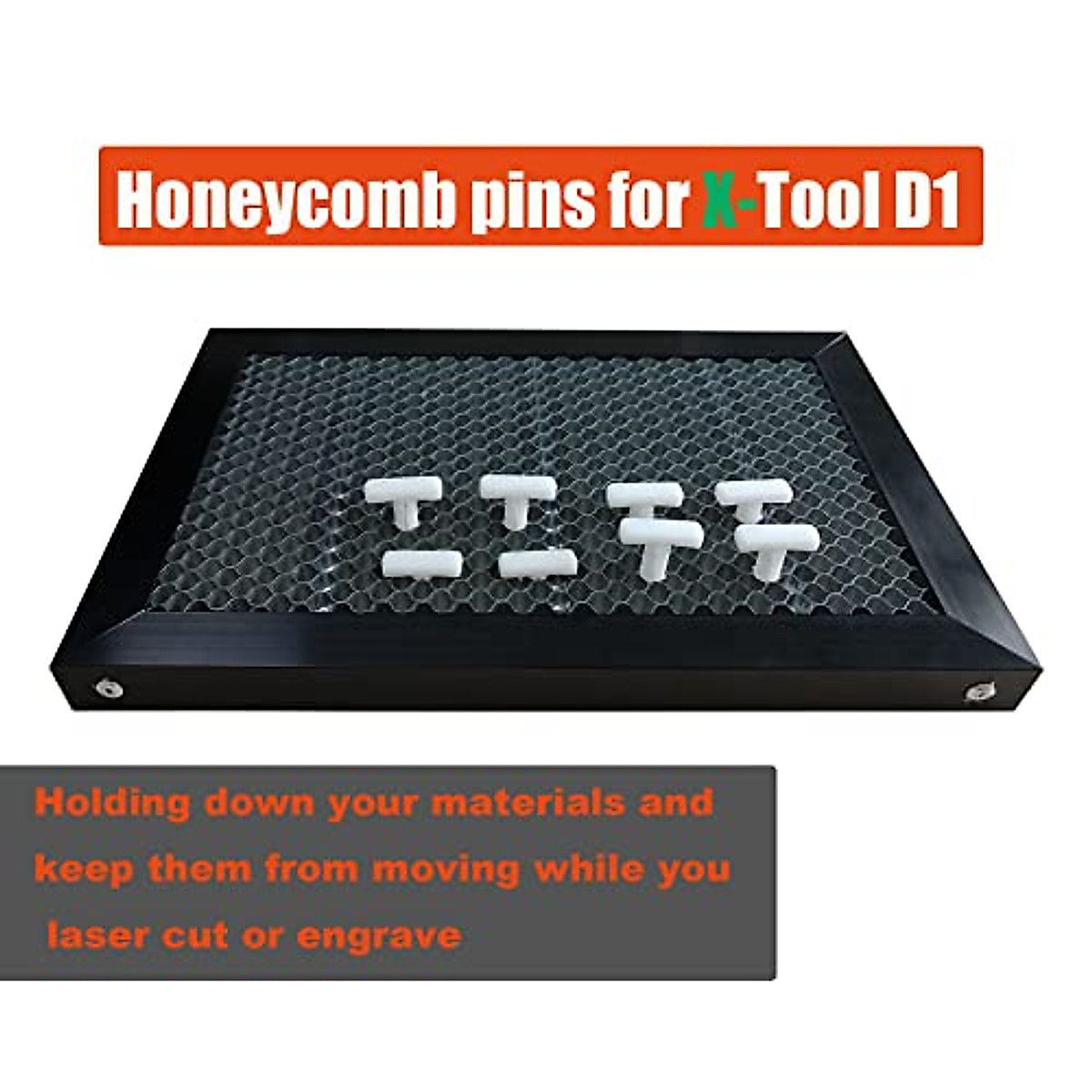 JILINWEI Honeycomb Pins for xTool D1,8 Pcs Honeycomb Bed Pins Hold Down Pins Accessories for xTool D1 Laser Cutter and Engraver Machine