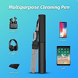 BLISSTEN Wireless Earbuds Bluetooth Headphones 5.3 with Cleaning Pen Tool Touch Control Wireless Charging Case IPX6 Waterproof Earphones in-Ear Noise Cancelling Built-in Mic Deep Bass Sound Black