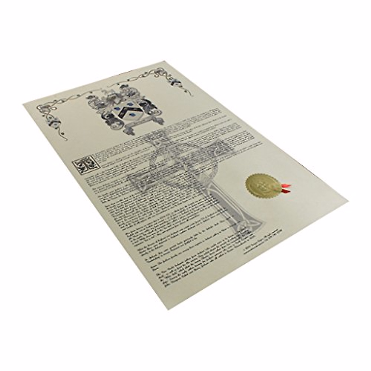 Birou Coat of Arms, Family Crest and Name History - Celebration Scroll 11x17 Portrait - France Origin