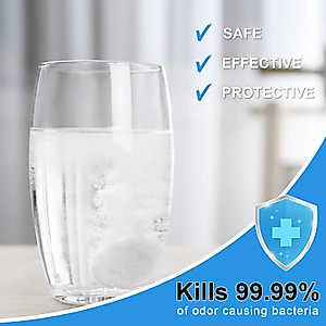 Mysmile Retainer Cleaner with 120 Denture Cleaning Tablets, Removes Plaque, Odors, Stains from Aligner, Invisalign, Mouth Guard, Night Guard