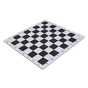 Wholesale Chess 20" Tournament Mousepad Style Roll-Up Chess Board - Black