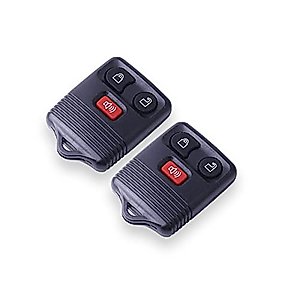 CENTAURUS Car Key Fob (Set of 2) Keyless Entry Remote 3 Button Replacement for 1998-2016 F150 F250 F350 - CWTWB1U331, CWTWB1U212, CWTWB1U345, GQ43VT11T Black