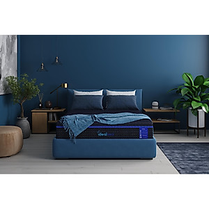 iDealBed S4 Nebula Luxury Hybrid Mattress, Back Aligning Support, Cooling Temperature Regulation Tech, Motion Isolation CustomComfort Coils (Medium Firm, Twin XL)