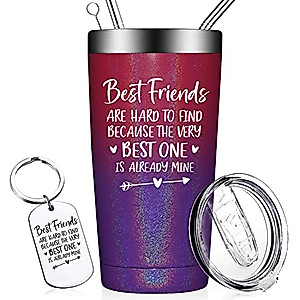 DOEARTE Best Friend Gift for Women - Best Friend Birthday Gifts - Friendship Gifts for Women - Christmas Gifts for Best Friend, Bestie, Women, Bff, Her, Coworker - 20oz Friend Tumbler
