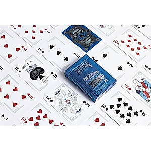 Bicycle Back To The Future Playing Cards 1 Pack, Premium, Foil, Metallic , Blue