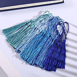 144 Pcs Bookmark Tassels for Crafts Keychain Graduation - Bookmark Tassels for Crafts, Key Chain Tassels for Jewelry Making, Mini Tassels for Graduation, Book Marks