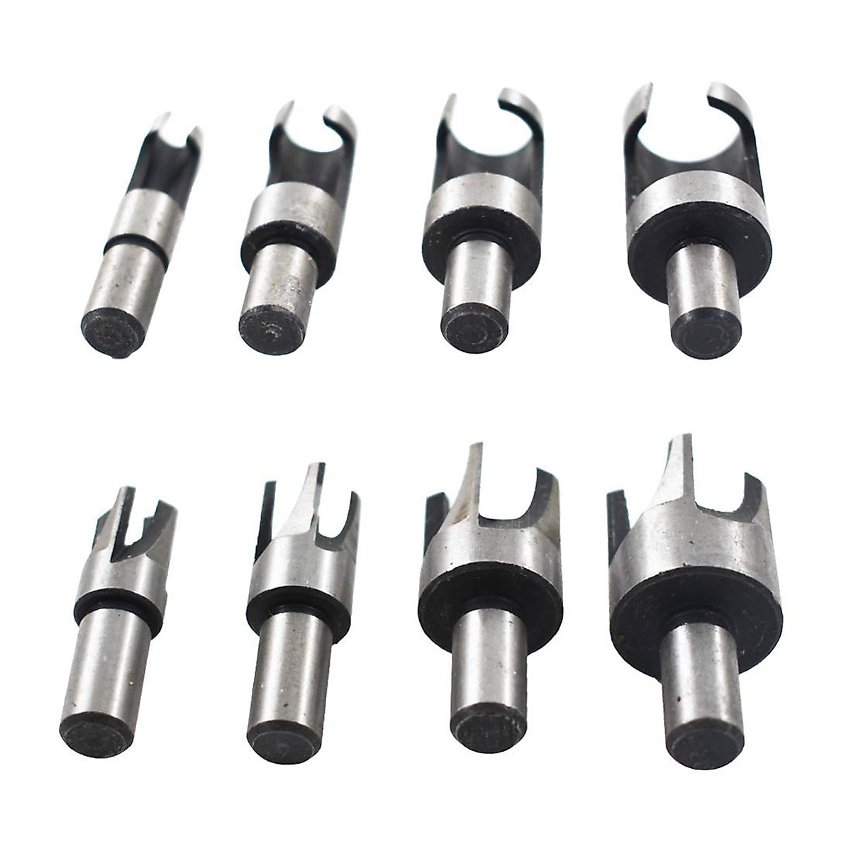 8Pcs Wood Plug Cutter Metric Carbon Steel Straight and Taper Claw Drill Bit Set Woodworking Hole Saw Cutting 6MM 10MM 13MM 16MM