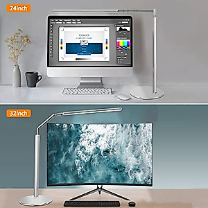 Desk Lamps for Home Office,Computer Screen Light, Computer Monitor Lamp, Screen Monitor Light for Eye Caring, e-Reading LED Task Lamp, Suitable for 24-32 inch Monitors