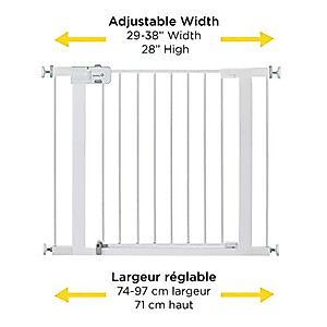 Safety 1st Easy Install 28" High Walk Thru Gate, Fits Between 29" and 38"