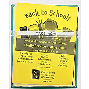 Charles Leonard Magnetic Pockets 26400, Holds up to 2.5 Pounds, 4-Pack, Assorted Colors, 4 Pack