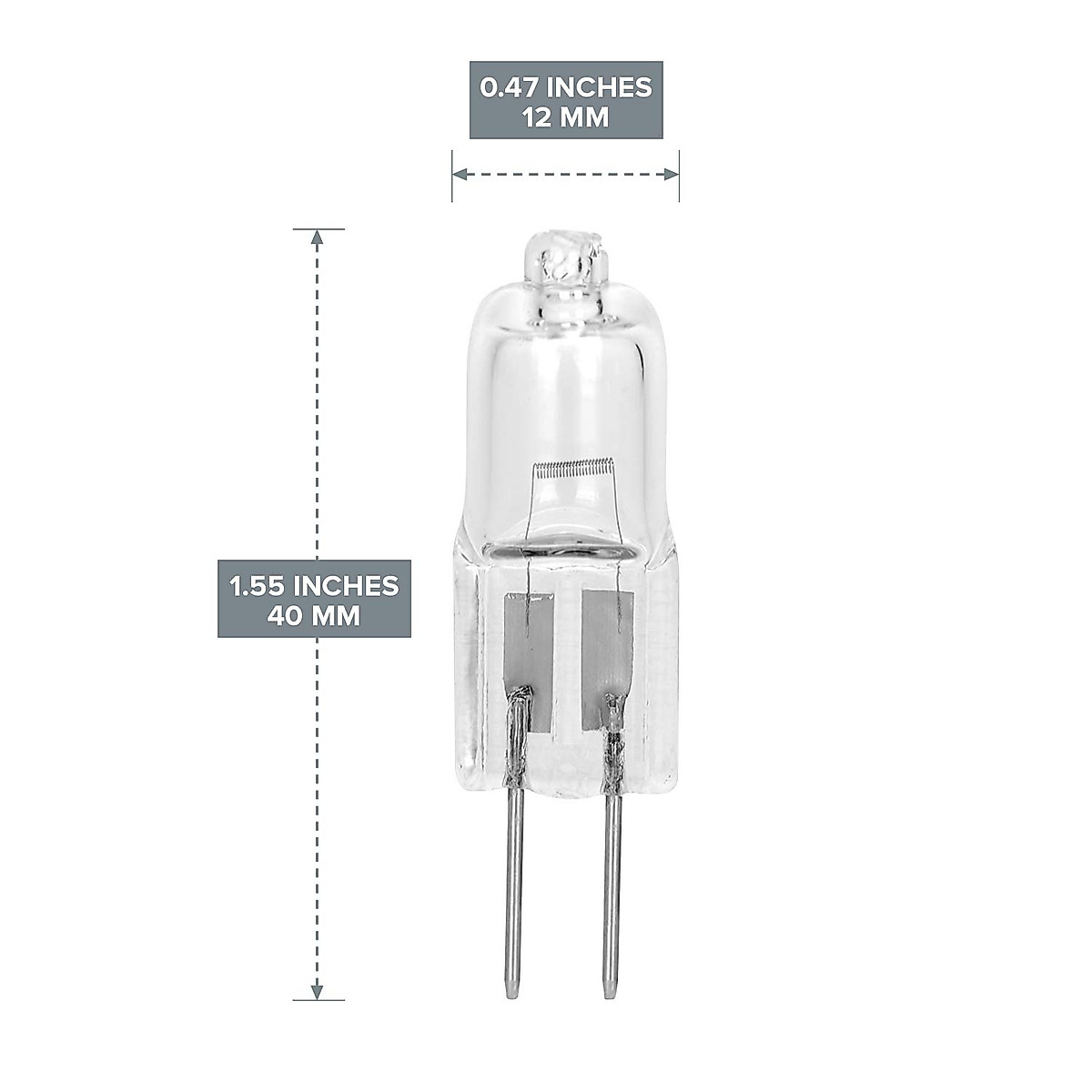 10 Pack CRYSTAL CLEAR LENSE 10 Watt AC DC 12V Capsule T3 Light Bulb Replacement JC G4 2 Pin Base Halogen Kitchen Table Pendant Lamp 12 Volt 10W Bi-Pin Warm Clear Bright White Landscape Desk Lighting