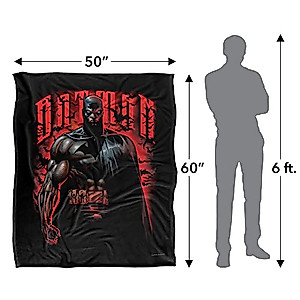 Batman Red Knight Officially Licensed Silky Touch Super Soft Throw Blanket 50" x 60"