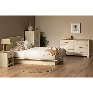 South Shore Fusion 6-Drawer Dresser, Bleached Oak