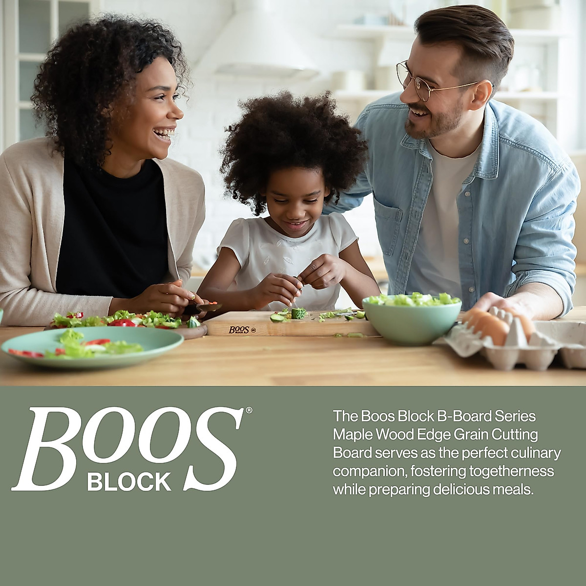 John Boos Block B12S Maple Wood Edge Grain Cutting Board with Feet, 12 Inches Square, 1.5 Inches Thick