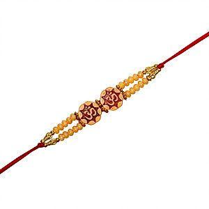 RAKHI MELA for Brother / bracelet Set of 12 Designer Raksha bandhan Rudraksha Indian Gift 409, multicolored, Free size (SID409)