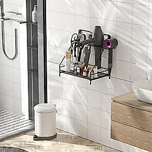 Hair Dryer Holder Hair Tool Organizer Hair Dryer Organizer and Curling Iron Holder for Dresser Brushes/Hair Straighteners/Styling Tools