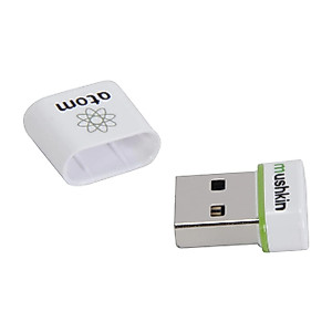 Mushkin 128GB Atom USB 3.0 Flash Drive - White/Green