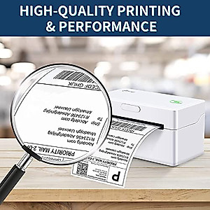 Shipping Label Printer, 180mm/s Thermal Label Printer, 4x6 USB Label Printer for Small Business Compatible with Amazon, Ebay, Shopify, Etsy, USPS, FedEx, Barcode Printer Support Windows/Mac/Linux