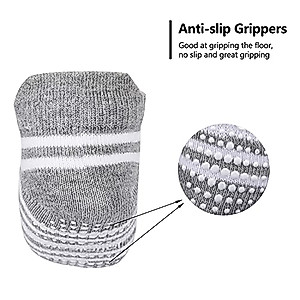 Infinicare Non-Slip Grip Baby Socks - Anti Skid Infant Baby Ankle Socks Low Cut for Infants Toddlers Kids Girls Boys (6-12 Months)