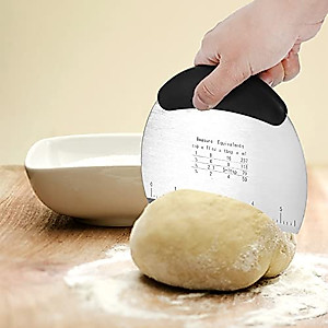 Tosnail Pastry Cutter, Dough Blender, 3 Cup Flour Sifter and Biscuit Cutter, 8 Pieces Stainless Steel Professional Dough Tools for Baking Cookies and Donuts