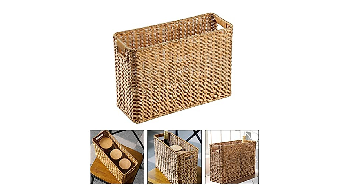 Zerodeko Woven Rattan Storage Bin | Japanese Style Organizer