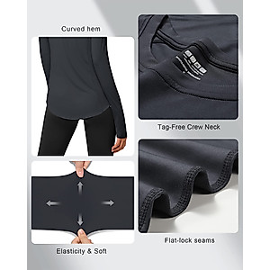 Roadbox Long Sleeve UV Sun Shirts for Women UPF 50+ Sports Athletic Undershirts