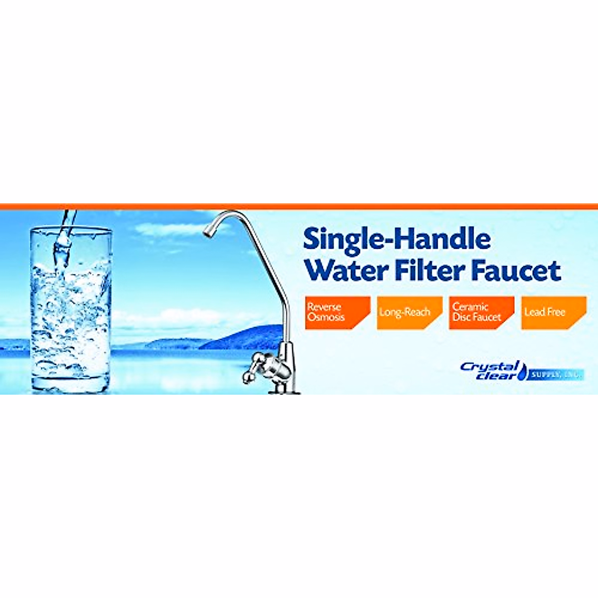 Crystal Clear Supply Water Filter Reverse Osmosis Faucet Brushed Nickel