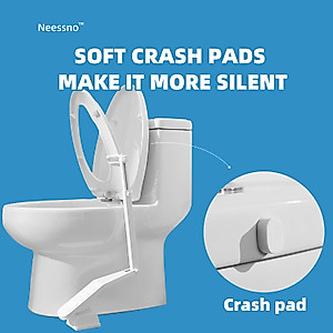 Neessno Toilet Seat Lifter Foot Pedal, Touch Free Toilet Seat Lift，Prevent Dirty Hands Easy Application, and Strong Double-Sided Waterproof Adhesive