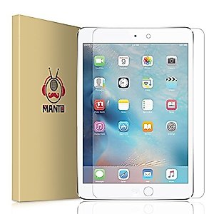 MANTO (2 Pack Screen Protector for iPad Air 3 (2019) and iPad Pro 10.5-inch (2017) Premium Tempered Glass Film 9H Hardness, Anti-Scratch, Anti-Bubble for iPad 10.5 Inch