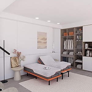 ESHINE 12 Inch Memory Foam Hybrid Mattress - 319 Independent Pocket Innerspring - Mattress in a Box - Edge Support - Medium Firm Mattress, Twin XL